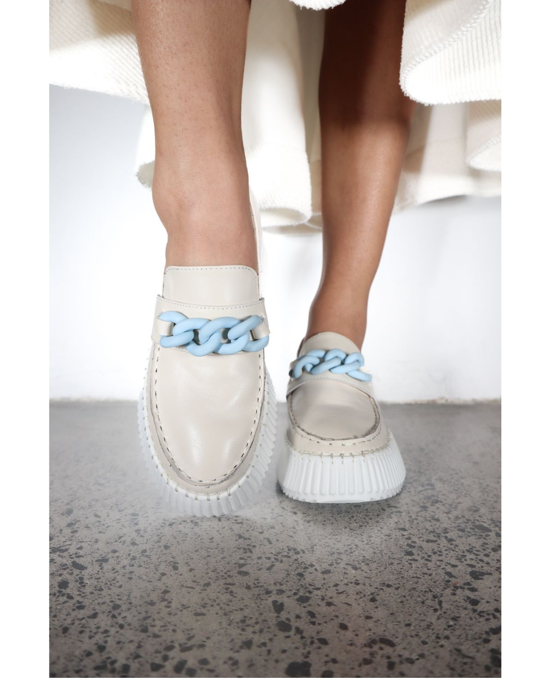 Minx - FLOYD Loafer Ivory/Powder Blue – sistaandco.co.nz